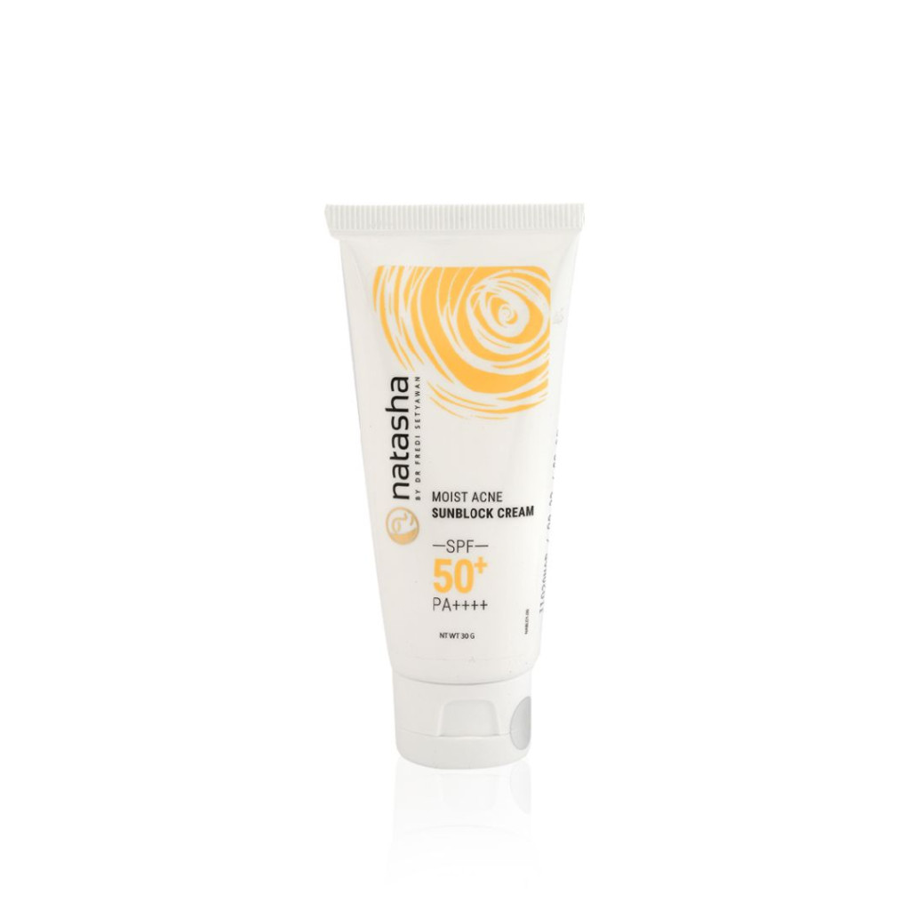 Moist Acne Sunblock Cream SPF 50+ PA++++ 30gr - Natasha Skin Clinic Center